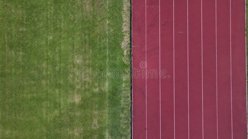 Flight Over Running Track and Field Stock Video - Video of green ...