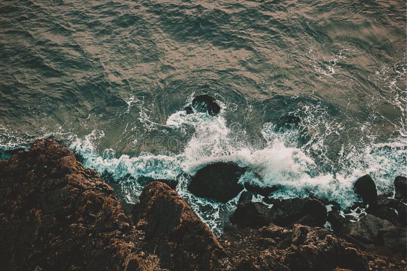 The Birds Eye View at the Top of the Sea Stock Image - Image of ...