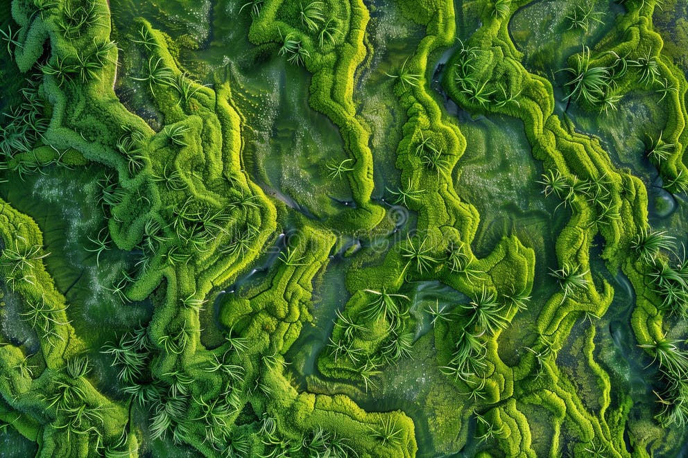 A Birds Eye View of a Vibrant Green Patch of Grass Stock Photo - Image ...