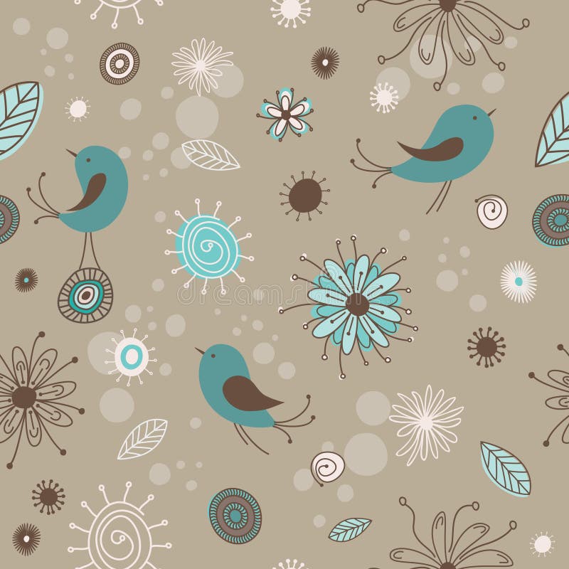 Birds pattern stock vector. Illustration of modern, colorful - 20791801