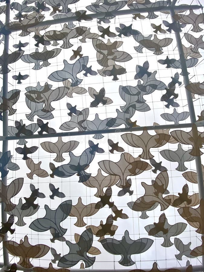 Birds Graphic Design in the Sky Stock Photo - Image of peace ...