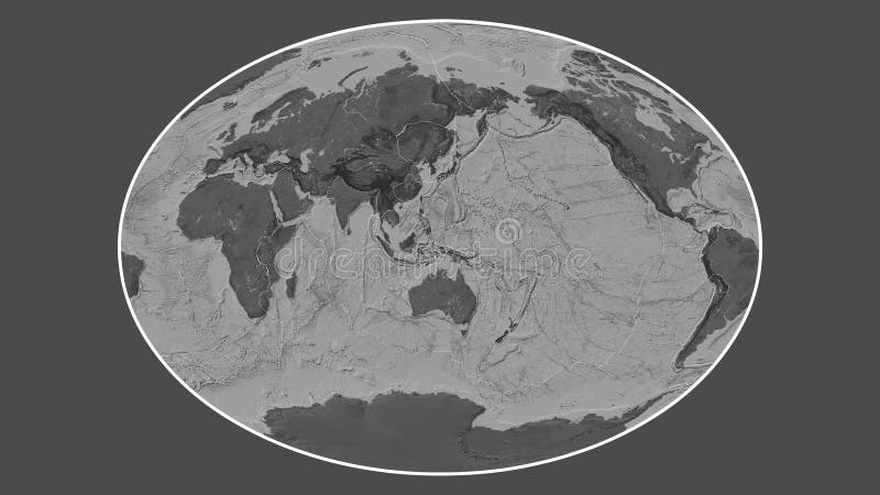 Birds Head Plate - Global Map. Fahey. Bilevel Stock Illustration ...