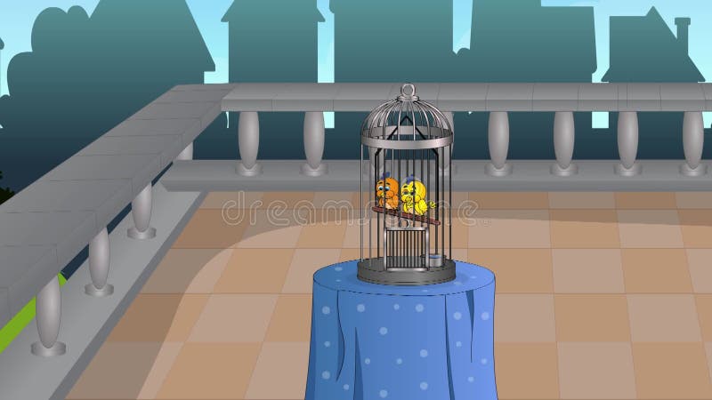 Birds inside the cage stock footage. Video of animals - 366212942