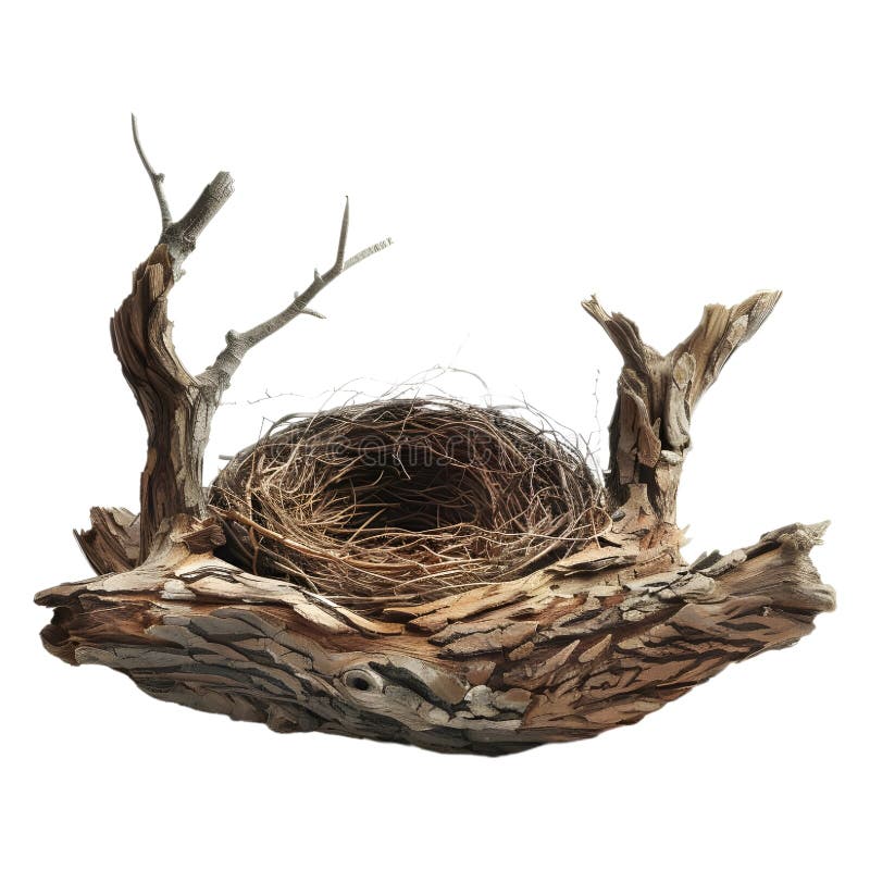 Birds Nest on Transparent Background - Ai Generated Stock Illustration ...