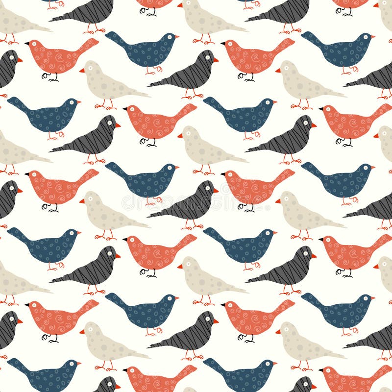 Birds-Pattern copy stock vector. Illustration of collection - 143103091