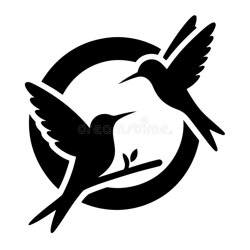 Birds Related Vector Logo Design with Illustration Stock Vector ...