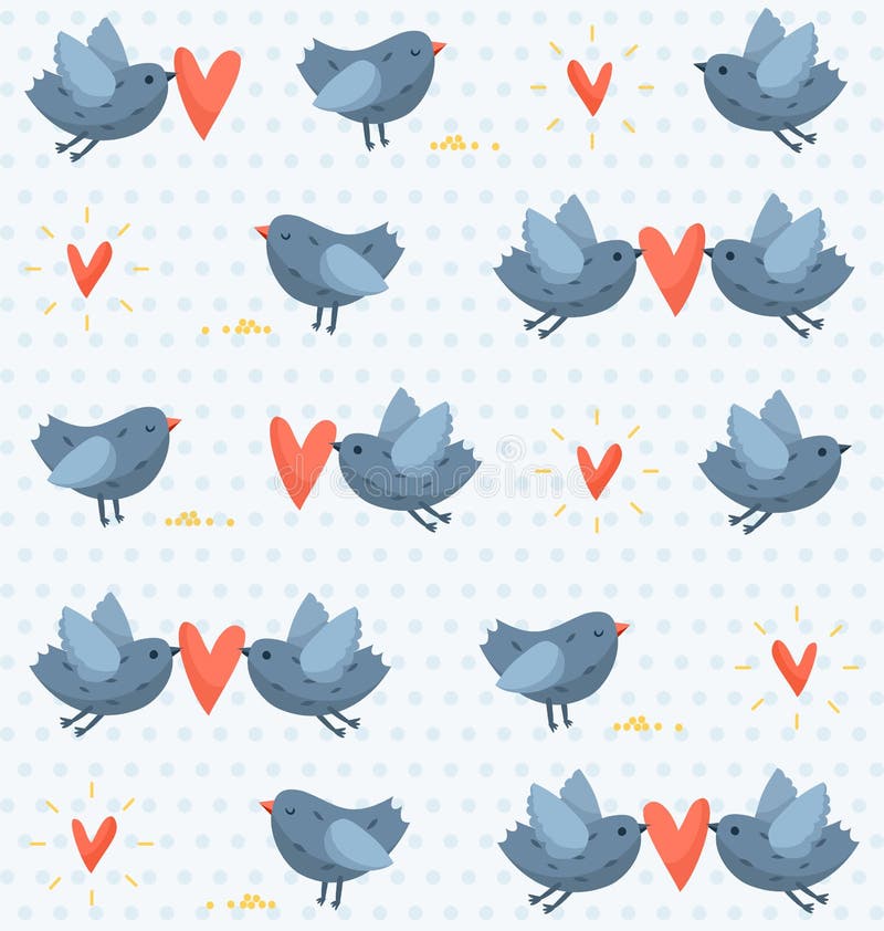 Birds seamless pattern stock vector. Illustration of bird - 27303433
