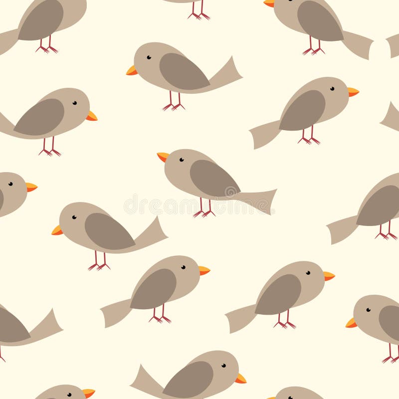 Birds seamless pattern stock vector. Illustration of style - 64546093