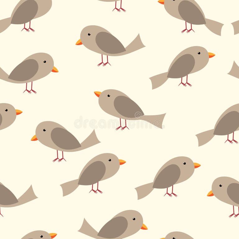 Birds seamless pattern stock vector. Illustration of style - 64546093