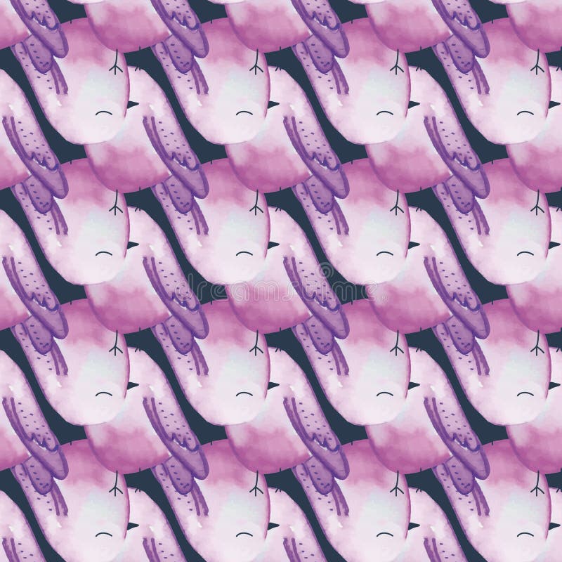 BIRDS SEAMLESS REPEAT PRINT PATTERN TILE Stock Illustration ...