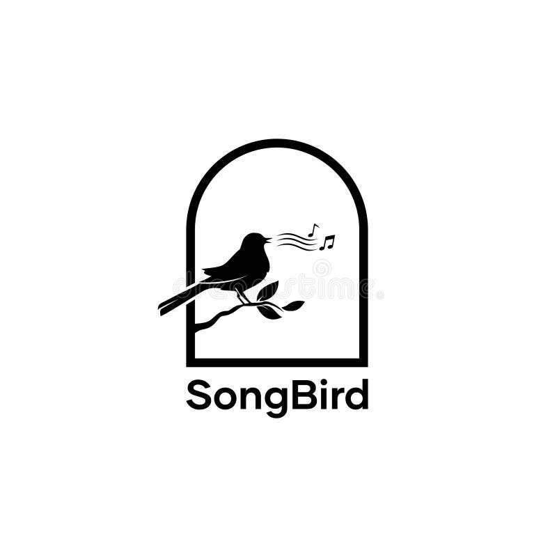 Birds Singing on Tree Branches Stock Vector - Illustration of flat ...