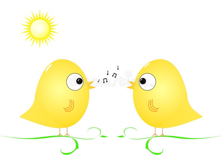 Spring Birds Singing Stock Illustrations – 1,899 Spring Birds Singing ...