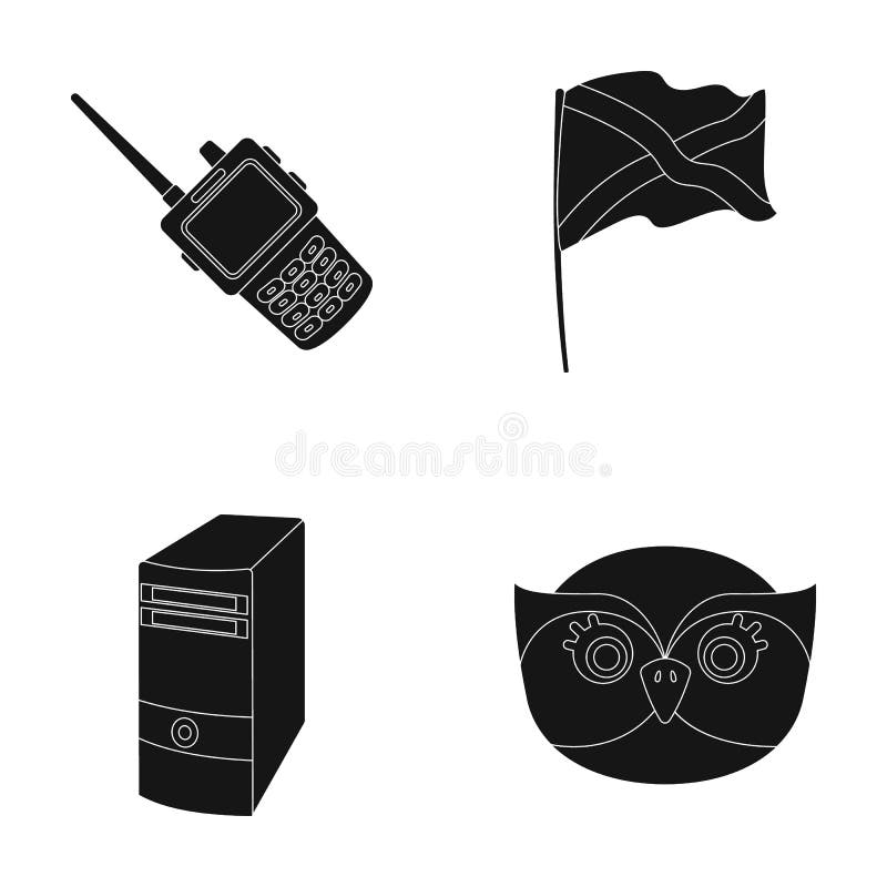 Birds, Technology and or Web Icon in Black Style. Travel , Security ...