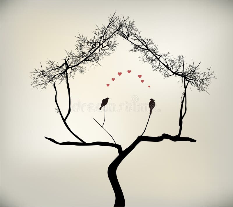 Two birds stock vector. Illustration of illustrations - 41327859