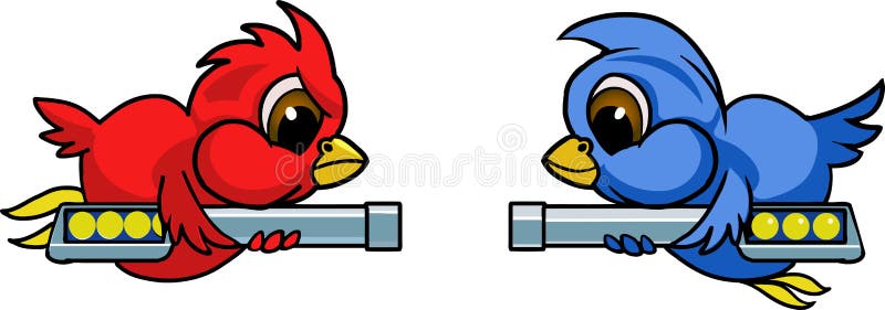 Birds with weapons stock vector. Illustration of flight - 44141696