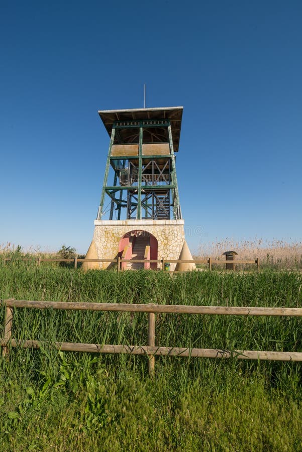 Birdwatching tower stock image. Image of watchout, tower - 31513833