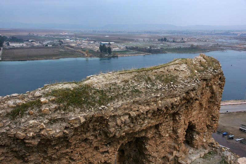 Birecik Castle stock photo. Image of fortification, birecik - 348326456
