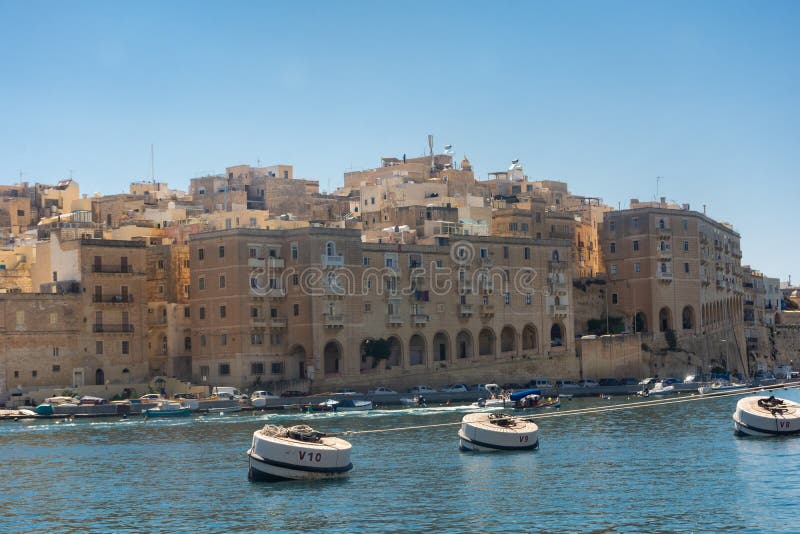 Birgu, Malta, 22 May 2022: View of Cospicua, One of the Three Cities ...