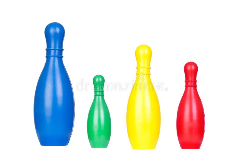 Grandi Sfera Di Bowling E Skittles Illustrazione di Stock ...