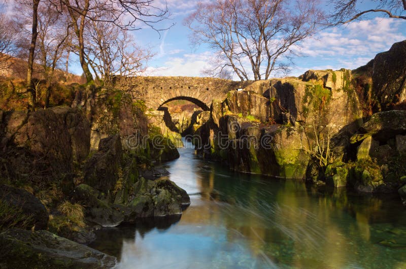 Ulpha Bridge in Duddon Valley Stock Photo - Image of england, scenic ...