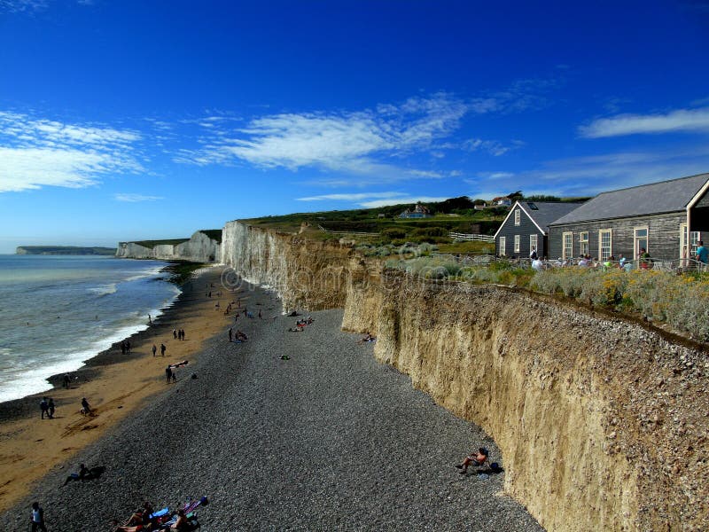 Birling Gap and the Seven Sisters Cliffs, Eastbourne, UK Editorial Photo - Image of landscapes ...
