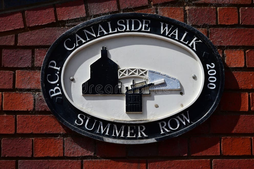 Birmingham Canalside Walk - Summer Row Editorial Image - Image of ...