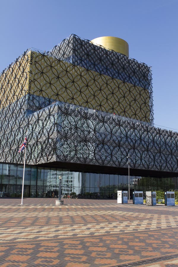 Birmingham library stock photo. Image of futuristic, landmark - 57652786