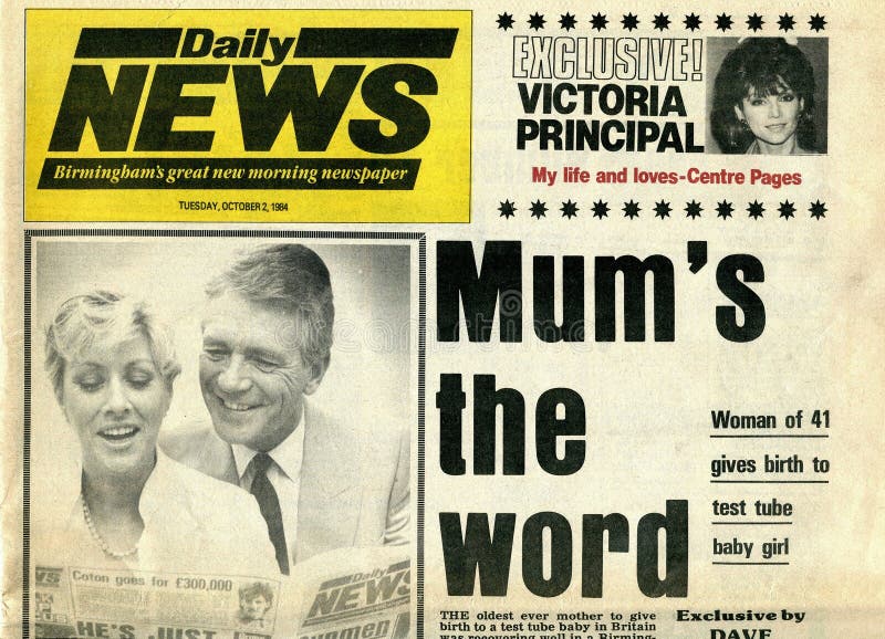 Birmingham daily News Launch Issue Editorial Photo - Image of printing ...