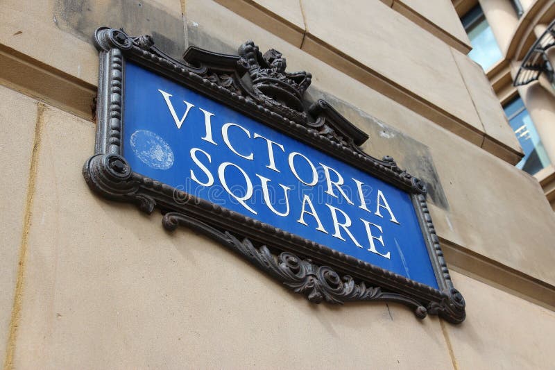 Birmingham - Victoria Square Stock Photo - Image of streetsign, britain ...
