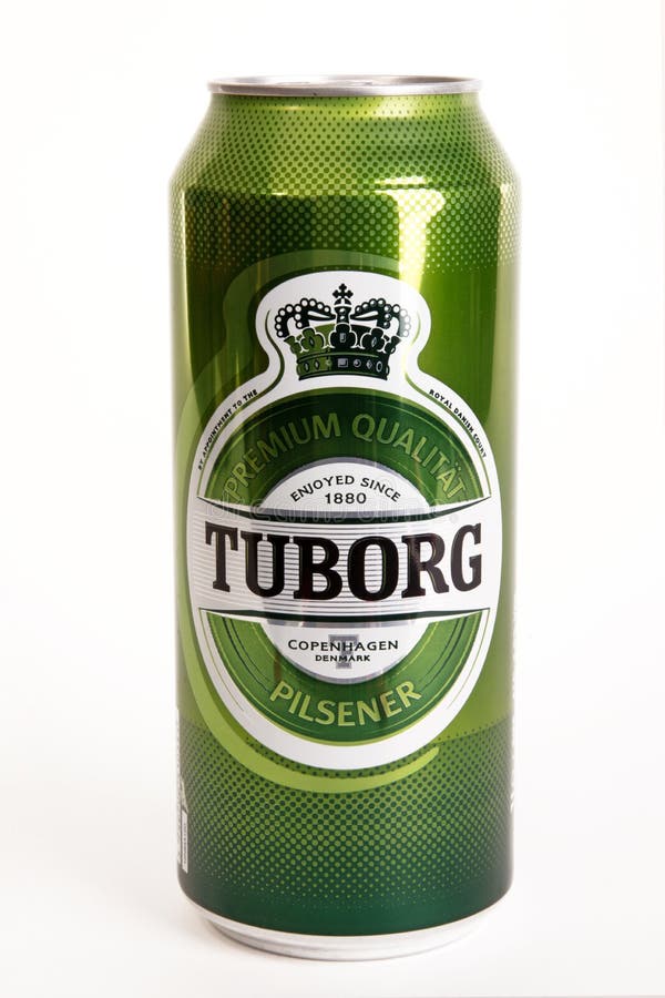 BIRRA CLASSICA E VERDE DI TUBORG DI TUBORG Fotografia Stock Editoriale ...