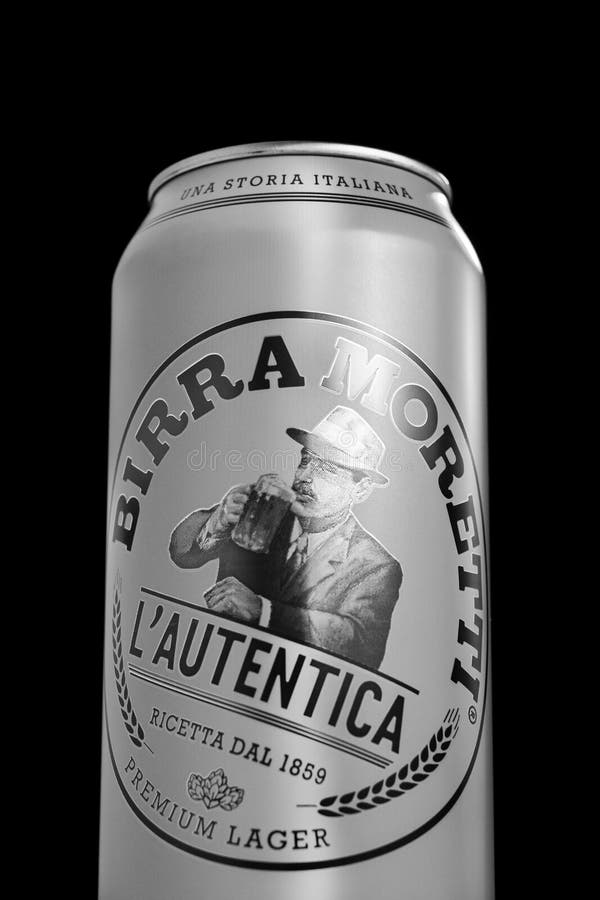 Birra Moretti Beer. Bucharest, Romania, 2023 Editorial Image - Image of ...