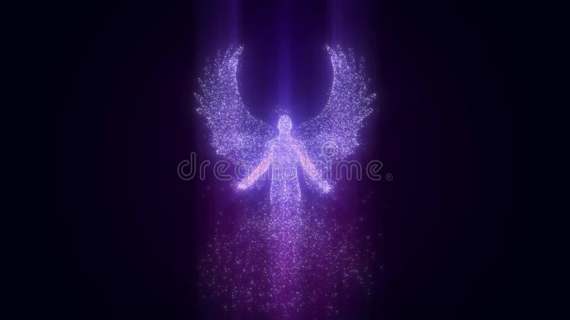 The Birth of an Angel in Astral Space Stock Footage - Video of demon ...