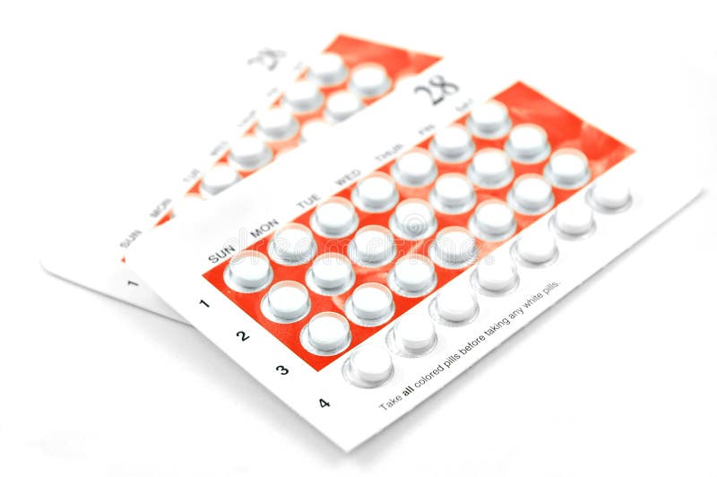 Pack of Birth Control Pills (Close View) Stock Image - Image of care ...