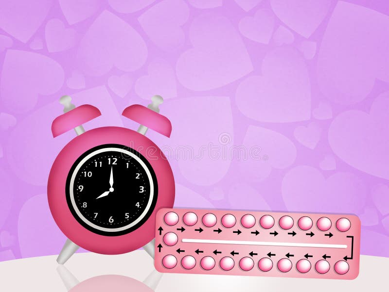 Birth control pills stock illustration. Illustration of gender - 46717440