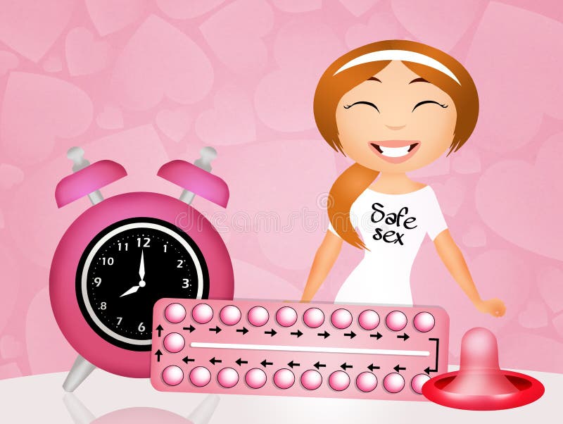 Birth control pills stock illustration. Illustration of pills - 46718765