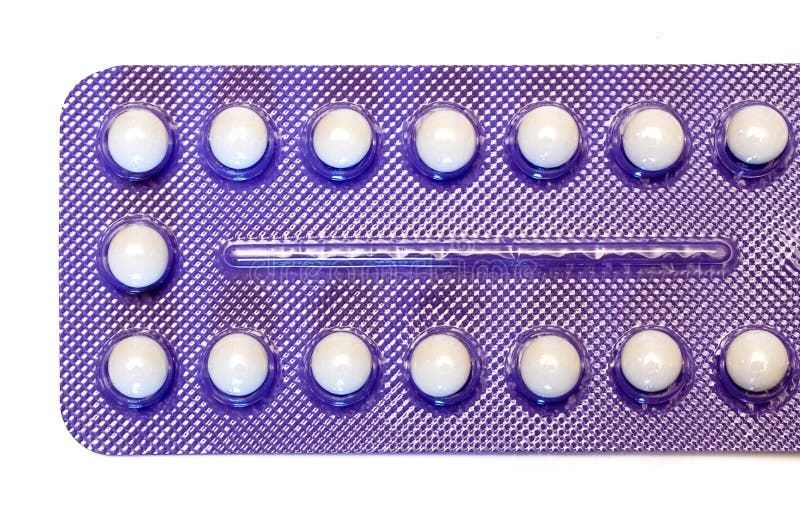 Birth Control Pills (Top View) Stock Image - Image of dates ...