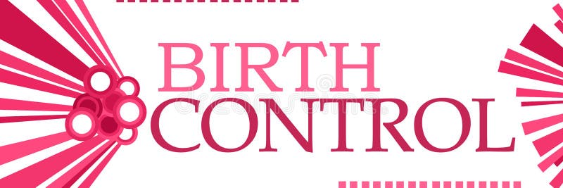Birth Control Pink Graphics Horizontal Stock Illustration ...