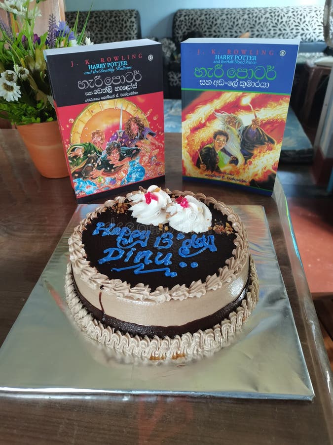 Birth Day Cake with the Gift, Party Time Stock Image - Image of cake ...