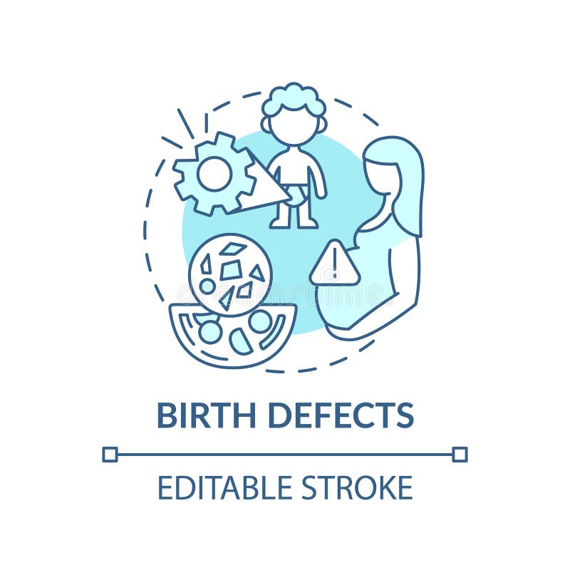 Birth defects concept icon stock vector. Illustration of birth - 213441546