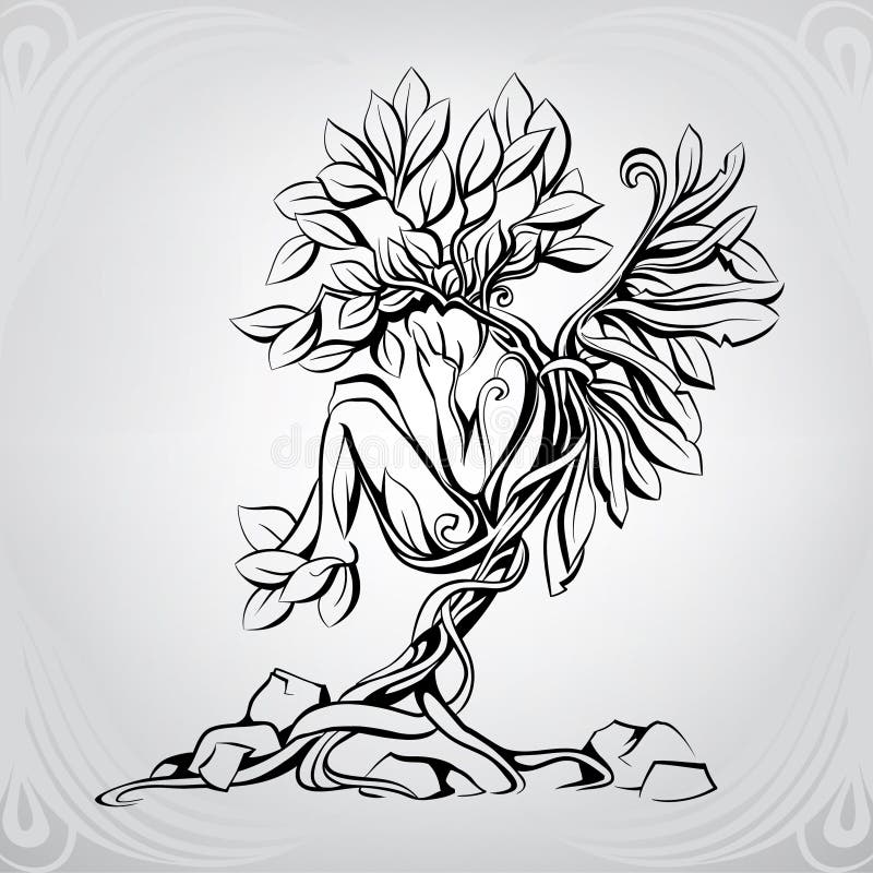 Birth of the Forest Fairy. Vector Illustration Stock Vector ...