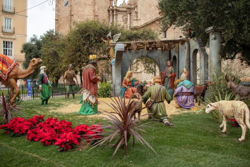 The Birth of Jesus Christ, a Religious Scene from Christianity ...