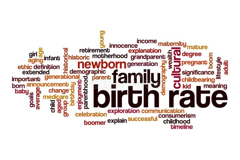 Birth rate concept stock illustration. Illustration of innocence ...