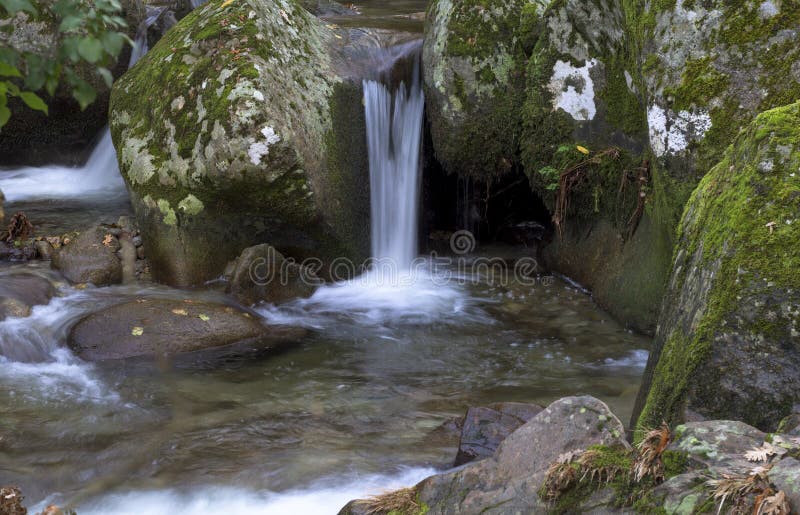 Birth of a River in the Mountains with Clear and Fresh Water Horizontal ...