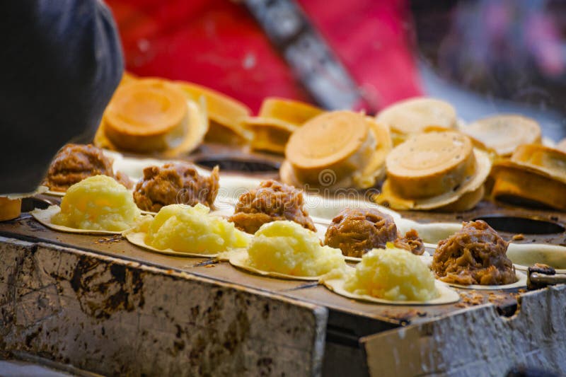 The Birth of Wheel Cakes stock image. Image of crispy - 305012197