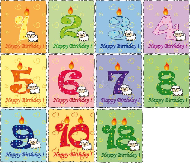 Birthday stock illustration. Illustration of number, numeral - 15474664