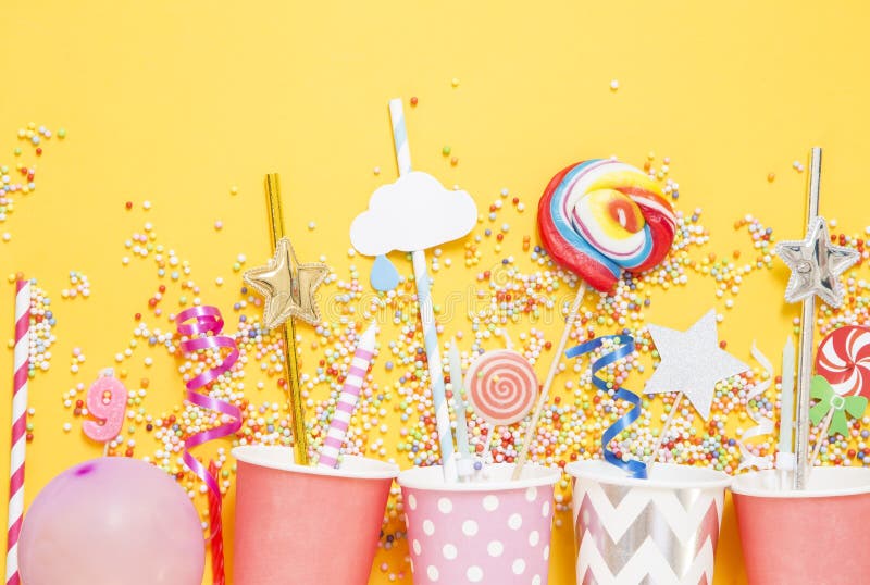 Birthday accessory stock image. Image of carnival, decorated - 155213197