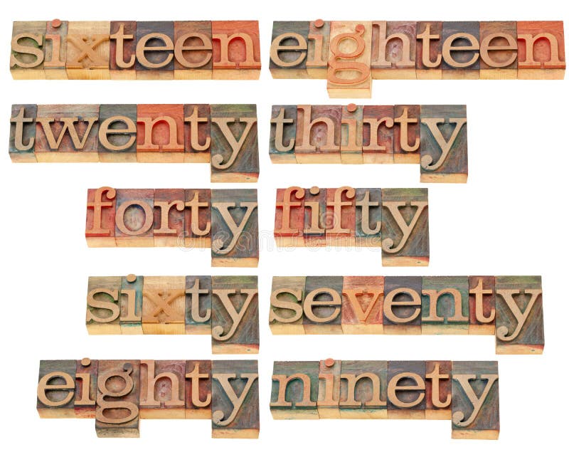 Birthday or Anniversary Numbers Stock Photo - Image of sixty, sixteen ...