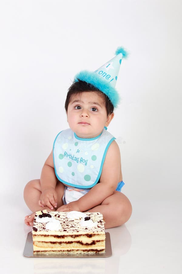 Birthday baby boy stock image. Image of eyes, chubby - 15936061