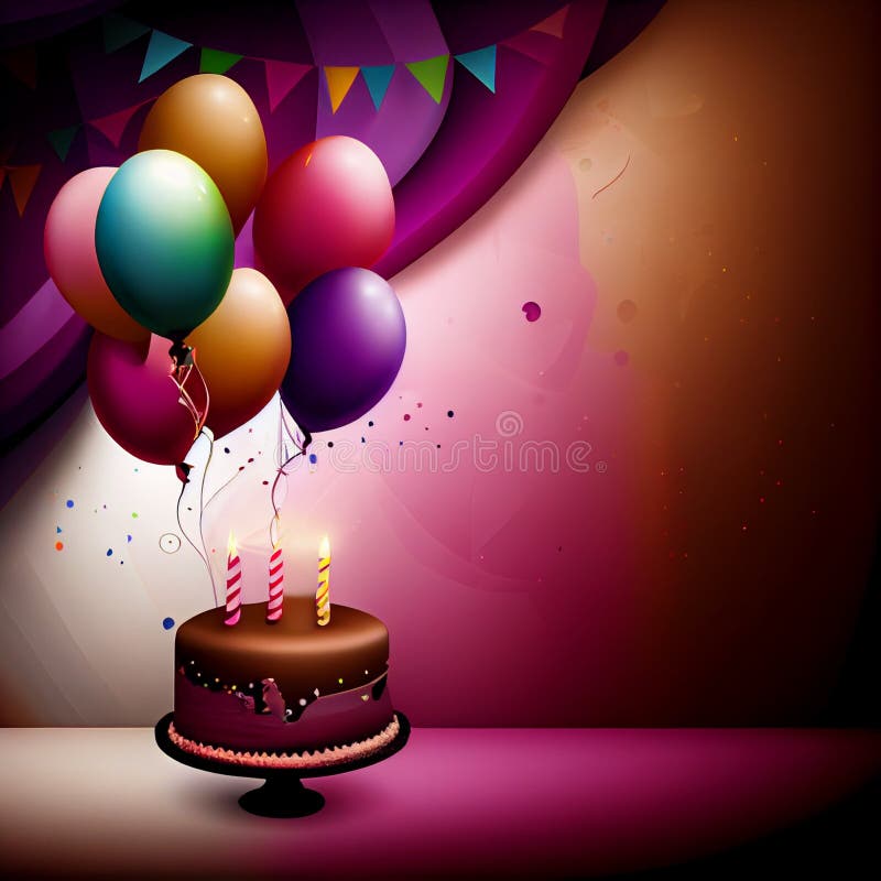 Birthday Backdrop Wallpaper Stock Illustration - Illustration of ...