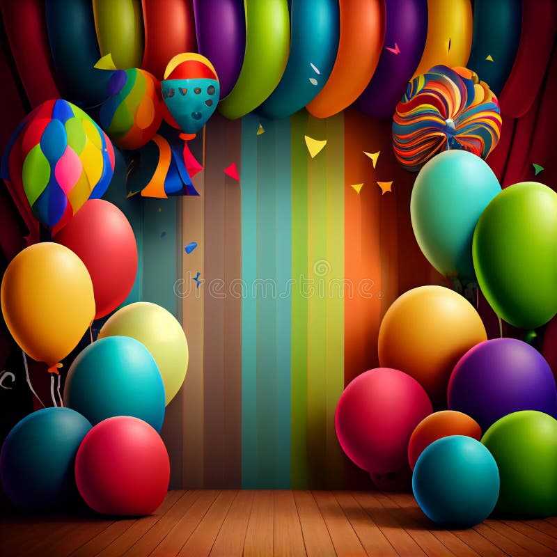 Birthday Backdrop Wallpaper Stock Illustration - Illustration of copy ...